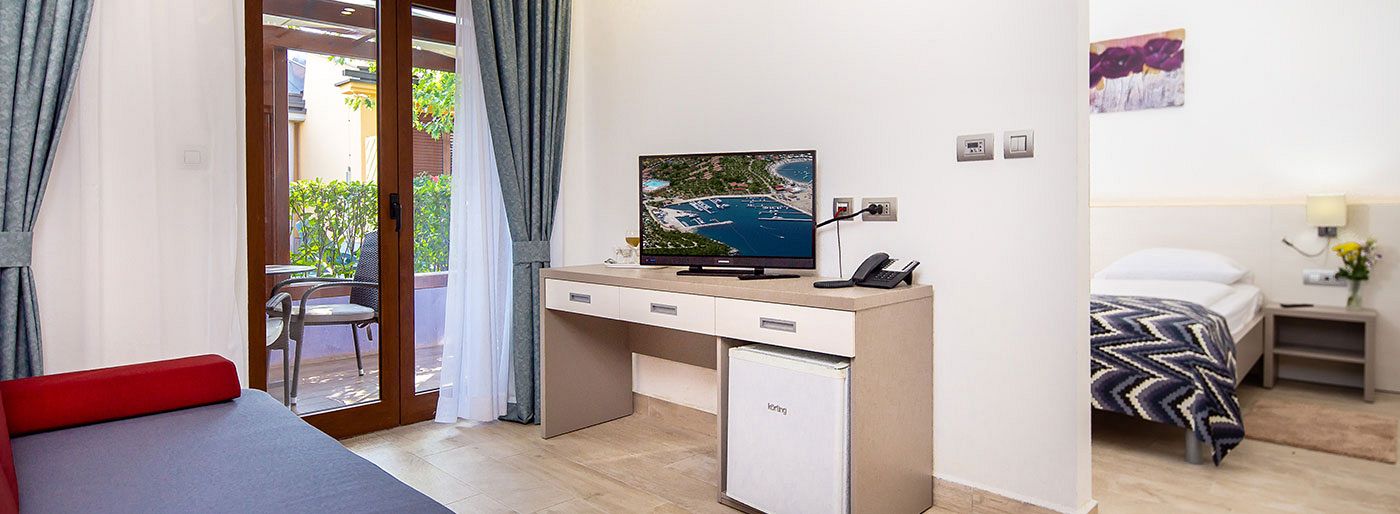 Bungalows at campsite Valalta FKK Naturist Rovinj, Istria, Croatia ...